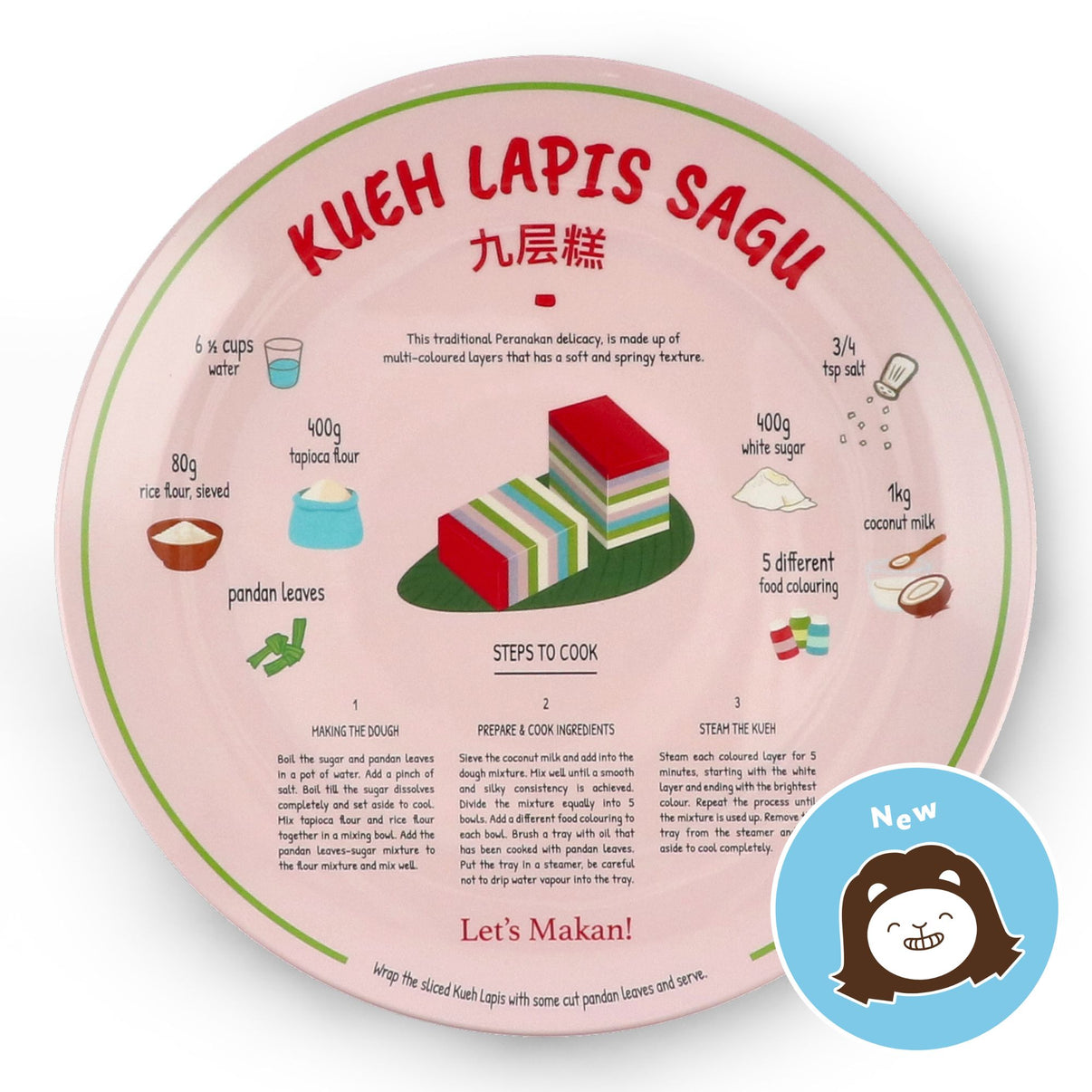 Recipe Plate (Kueh Lapis Sagu) – NOM